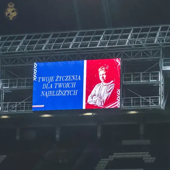 Wishes on the big screen - Wisła Kraków - Stal Mielec 30/11/2025 hrs ...